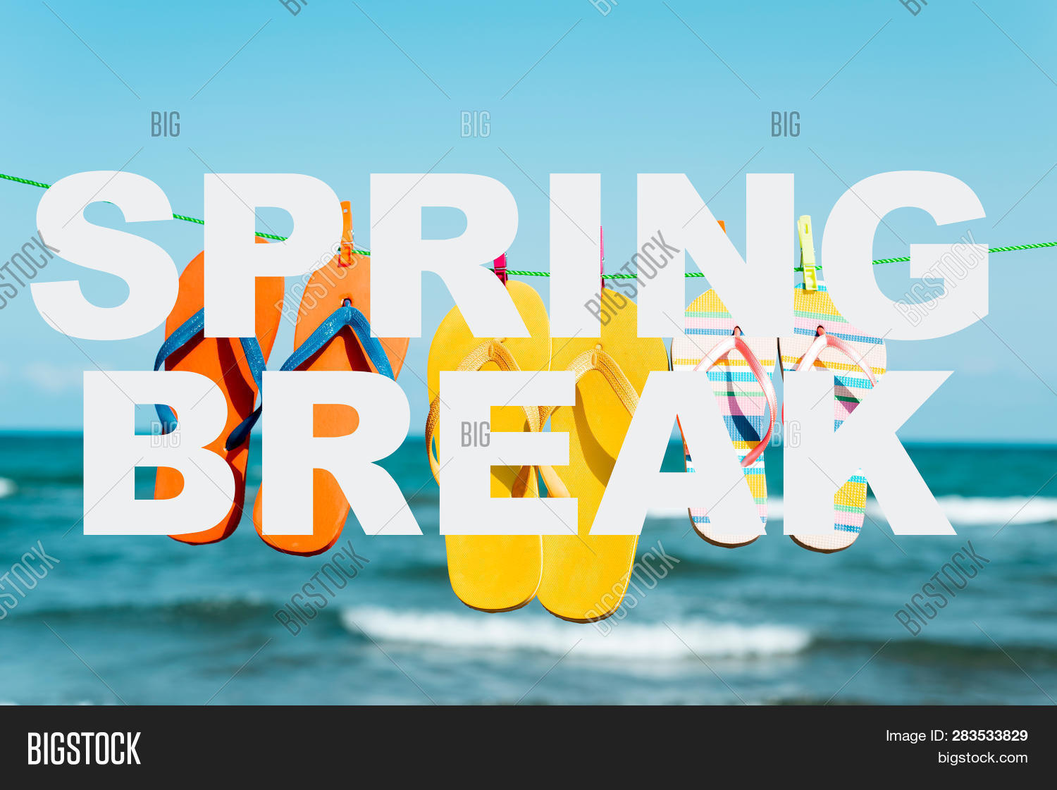 Imagen y foto Text Spring Break (prueba gratis) | Bigstock