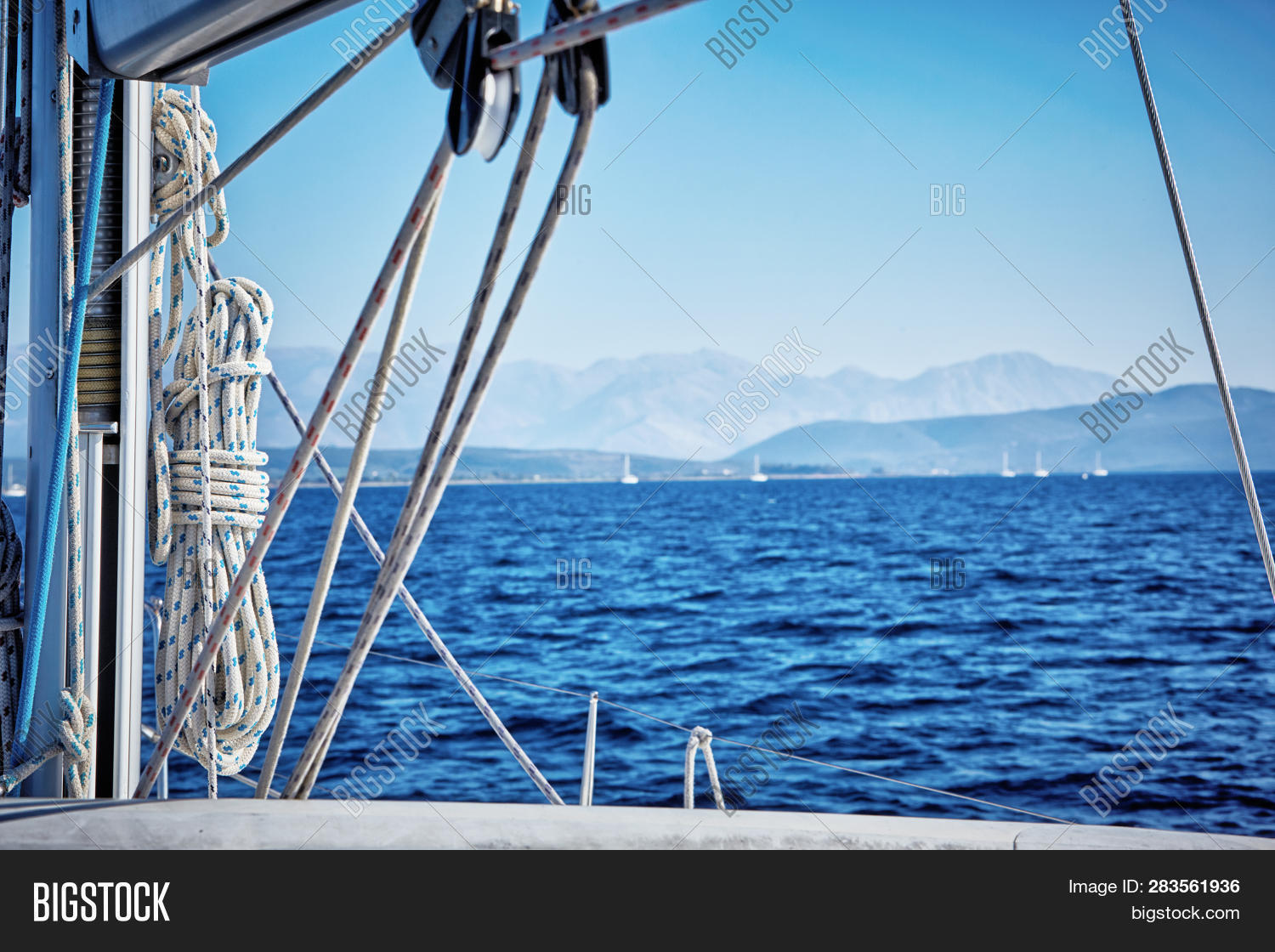 Sailing Ropes On Yacht Image & Photo (Free Trial) | Bigstock