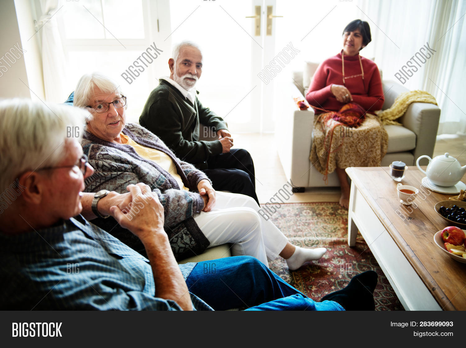 Senior People Sitting Image & Photo (Free Trial) | Bigstock