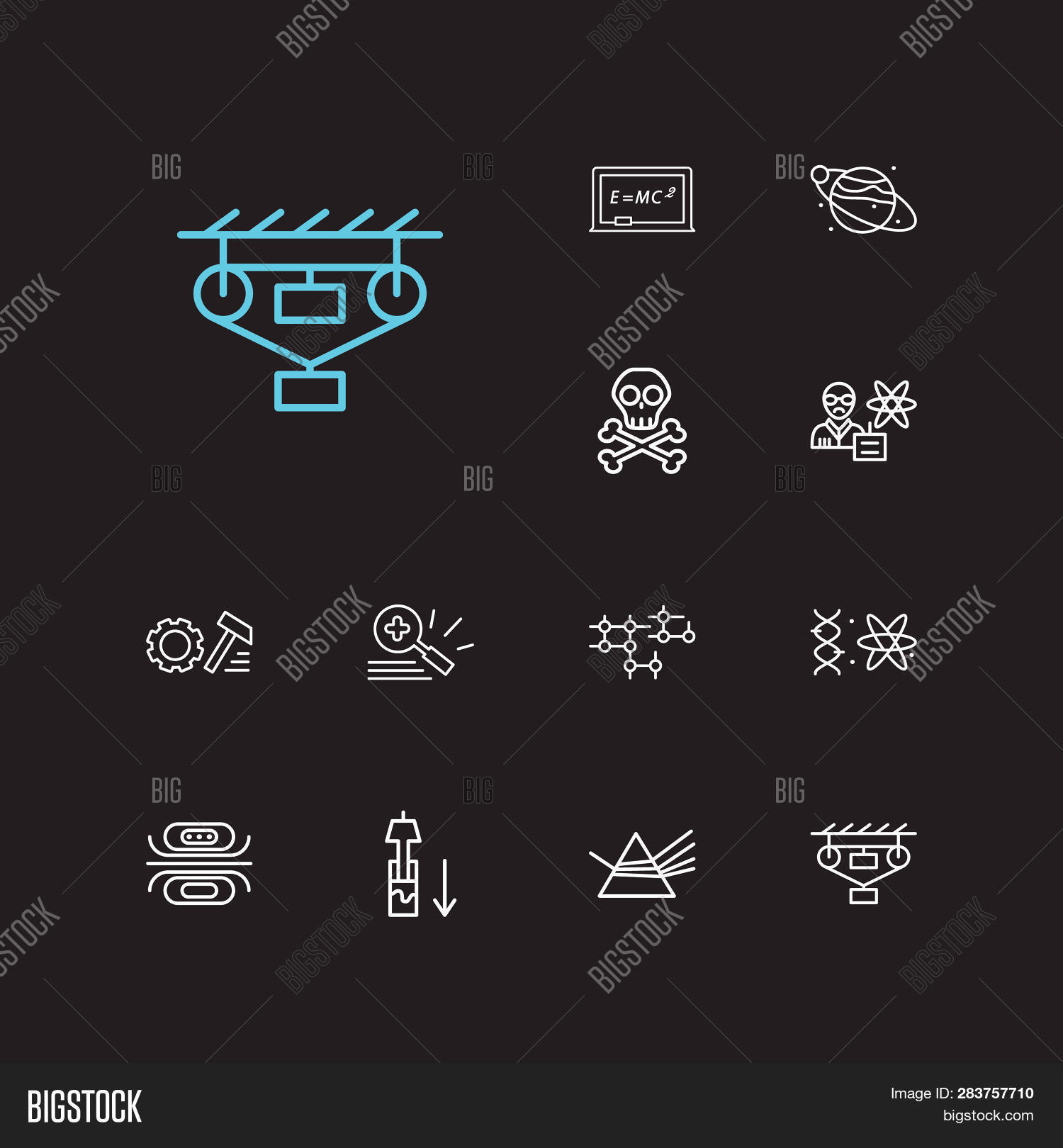 Physics Icons Set. Image & Photo (Free Trial) | Bigstock