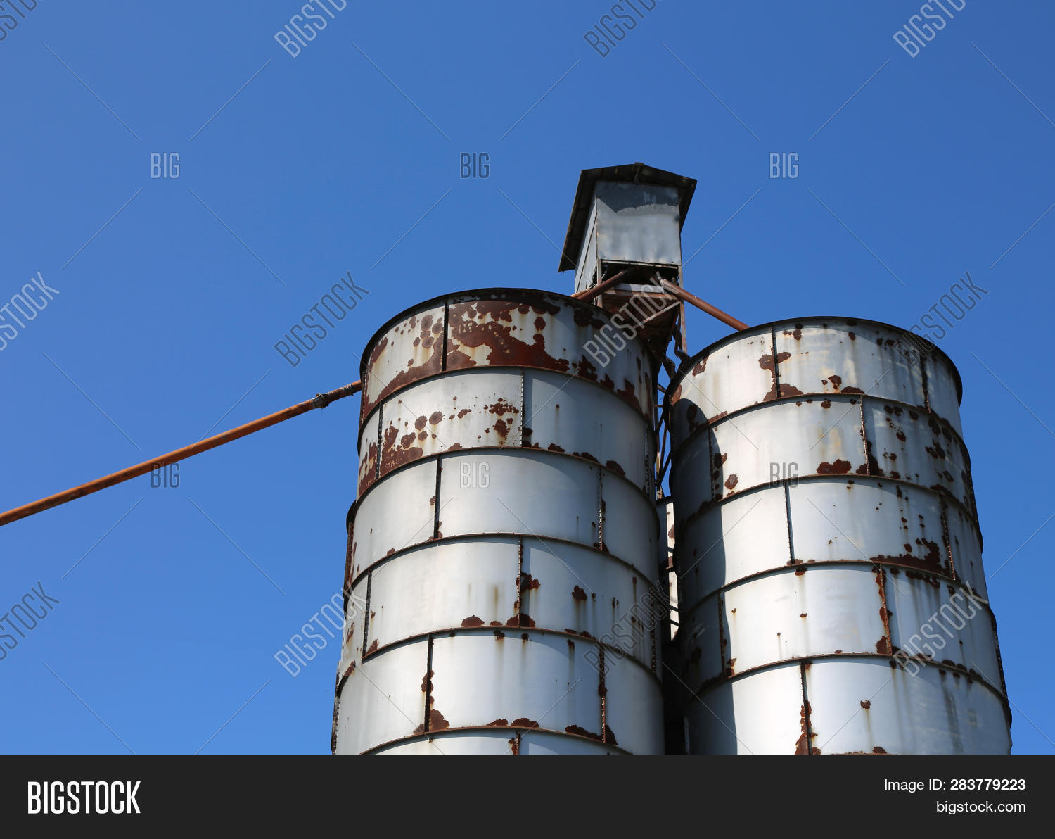 Two Old Rusty Silos Image & Photo (Free Trial) | Bigstock