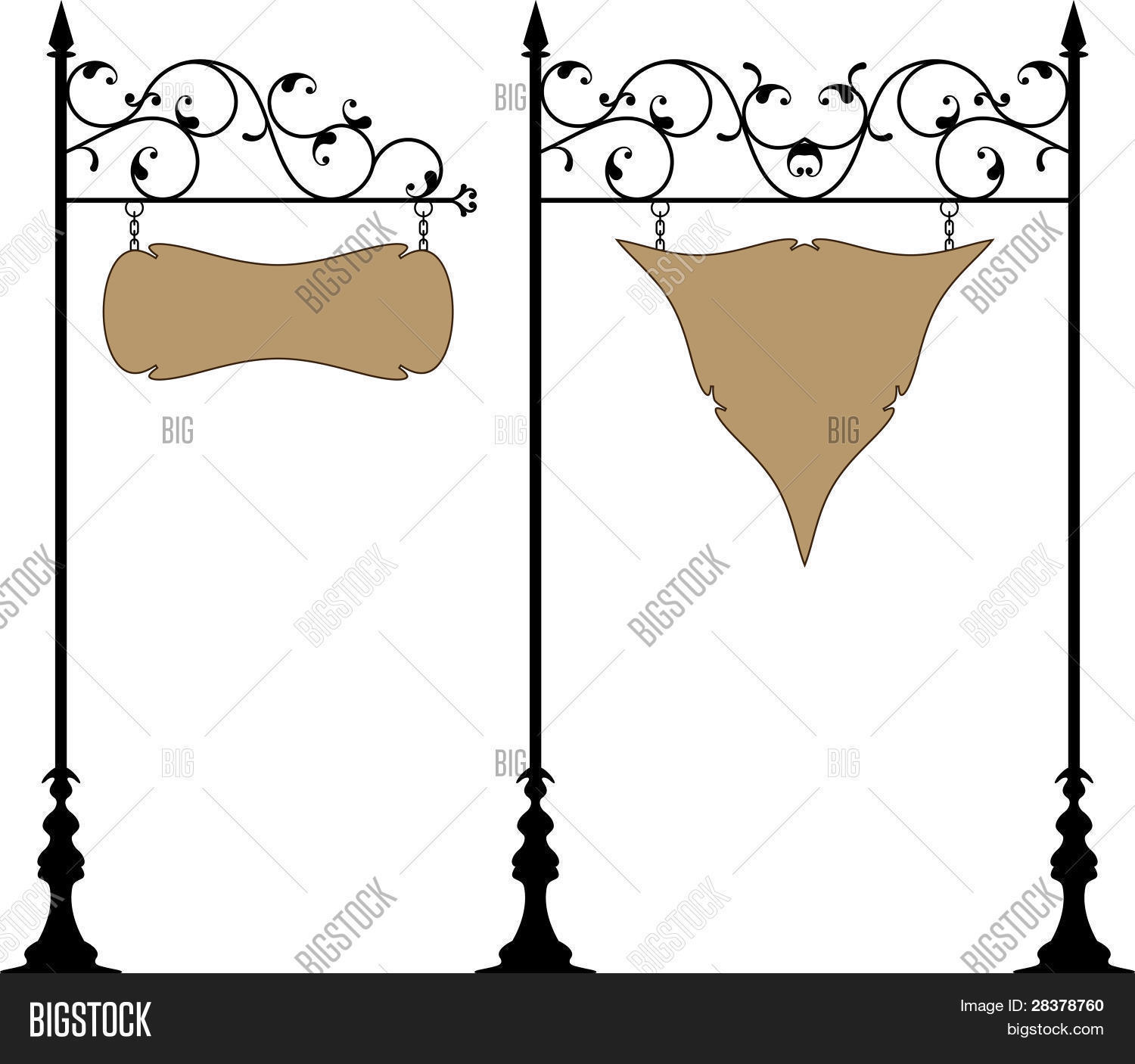 Wrought Iron Signage Image & Photo (Free Trial) | Bigstock