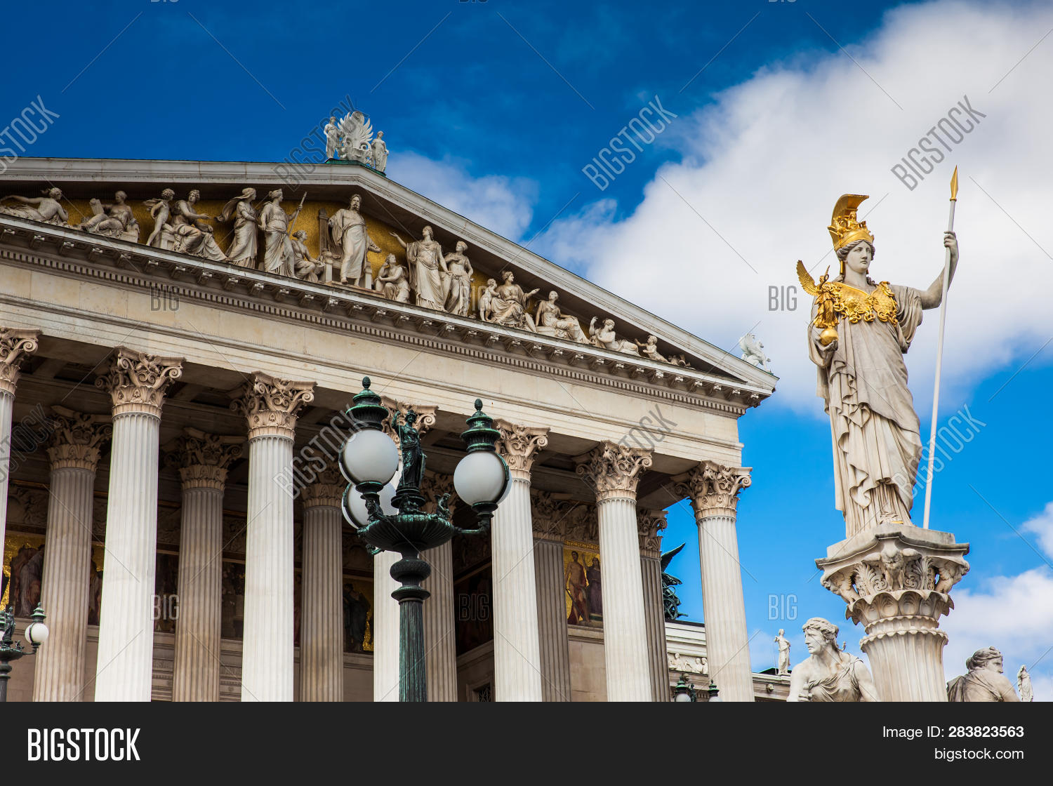 Athena Fountain Front Image & Photo (Free Trial) | Bigstock