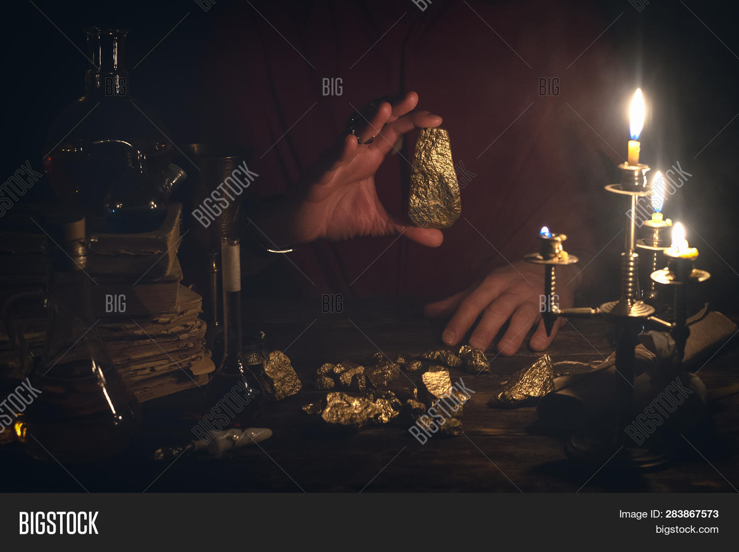 Alchemist Working His Image & Photo (Free Trial) | Bigstock