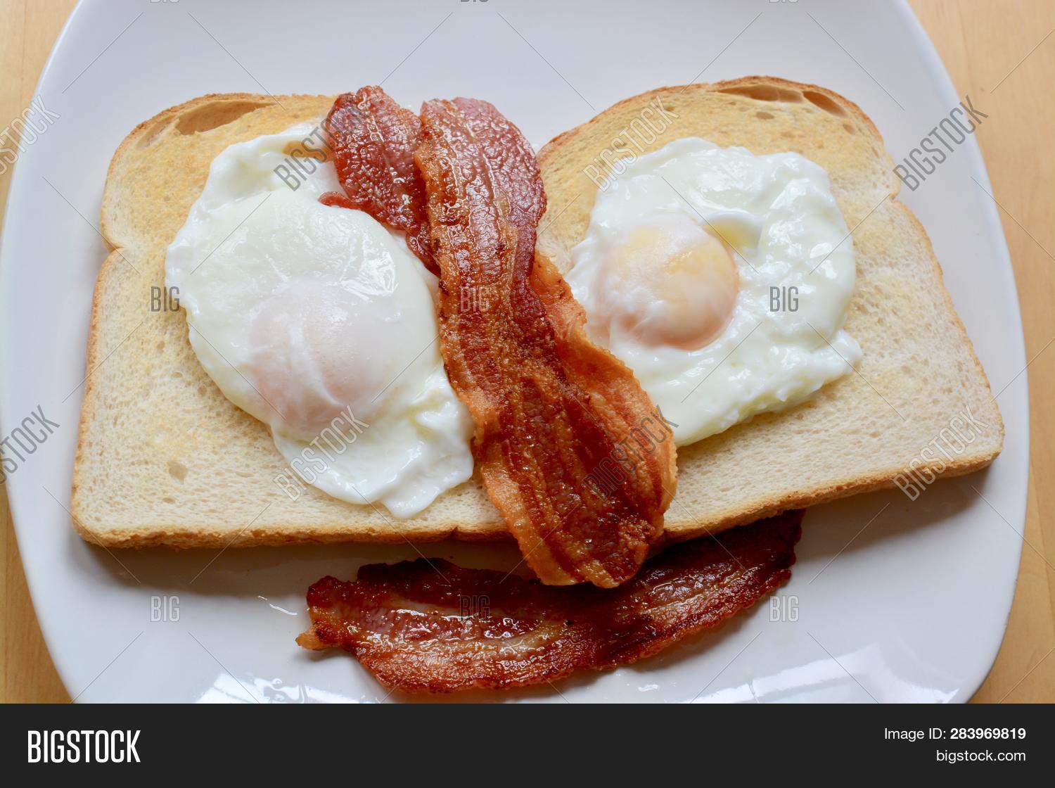 Poached Eggs On White Image & Photo (Free Trial) | Bigstock