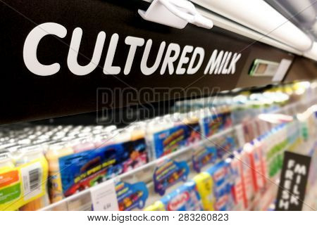 Cultured Milk Signage Image & Photo (Free Trial) | Bigstock