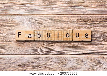 Fabulous Word Written Image & Photo (Free Trial) | Bigstock