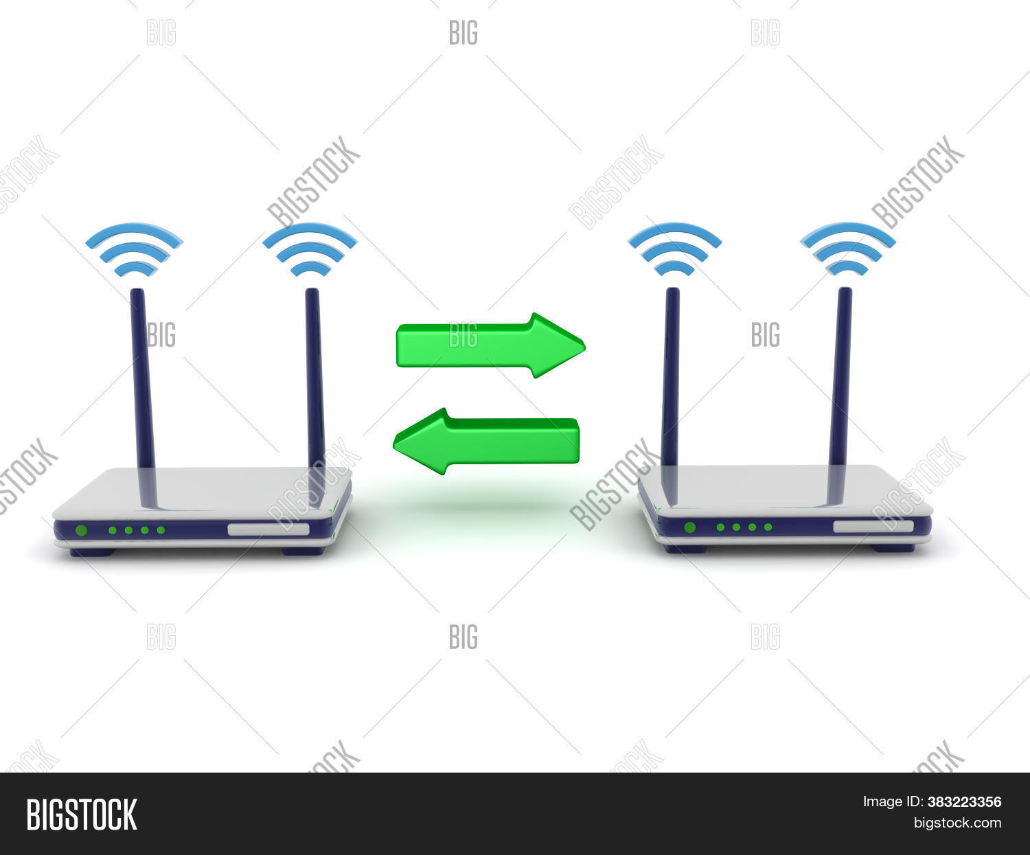 Two 3D Routers Image & Photo (Free Trial) | Bigstock