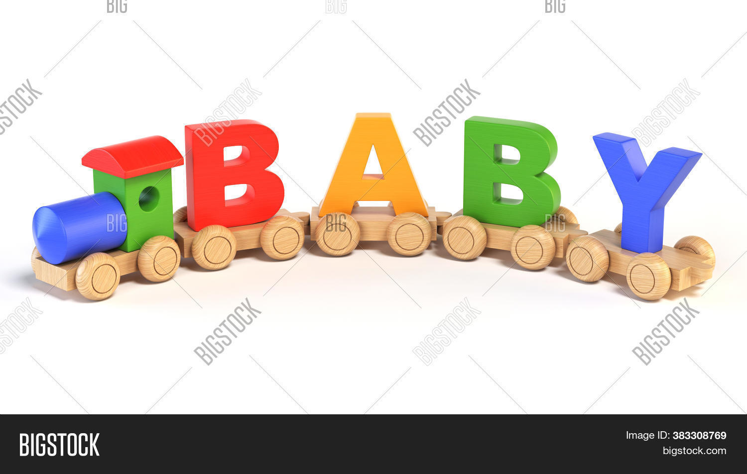 Wooden Toy Train Baby Image & Photo (Free Trial) | Bigstock