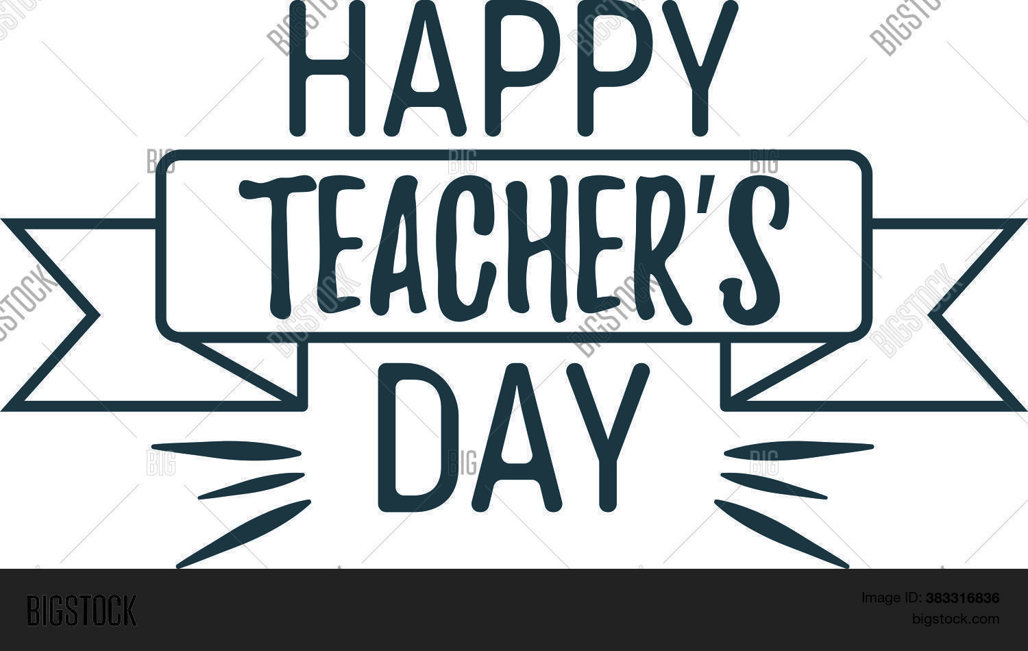 Happy Teacher Day Vector & Photo (Free Trial) | Bigstock