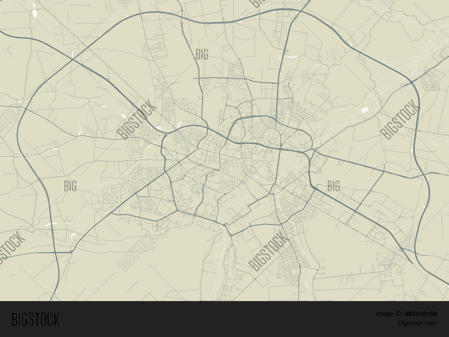 Vector Map Lublin. Vector & Photo (Free Trial) | Bigstock
