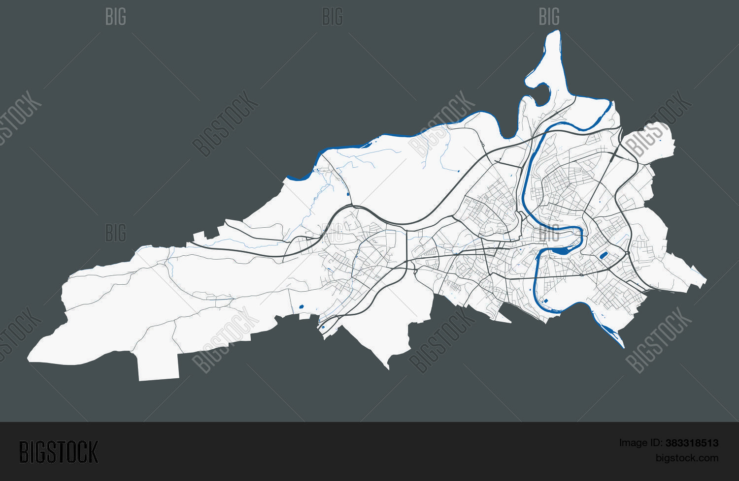 Bern Map. Detailed Vector & Photo (Free Trial) | Bigstock