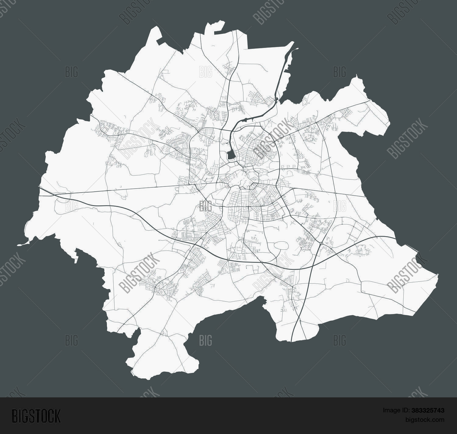 Odense Map. Detailed Vector & Photo (Free Trial) | Bigstock