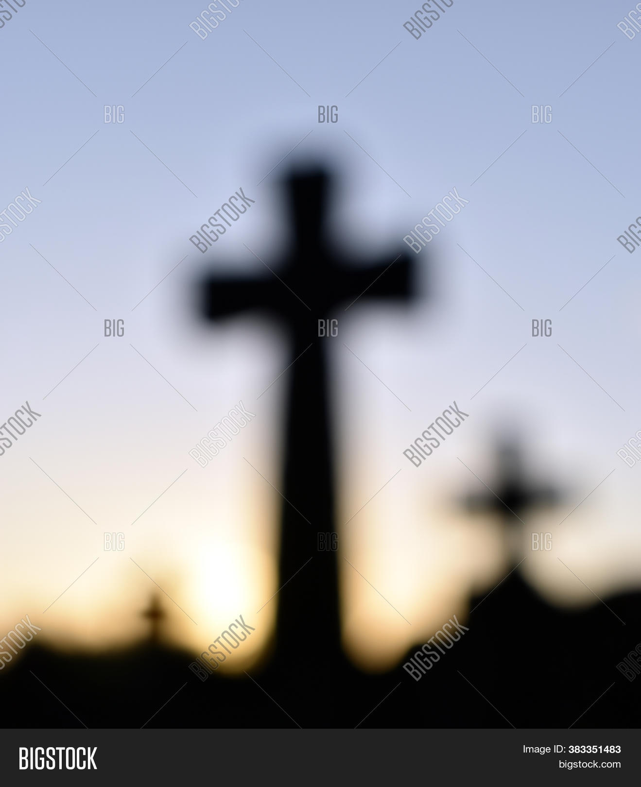 Three Blurred Crosses Image & Photo (Free Trial) | Bigstock