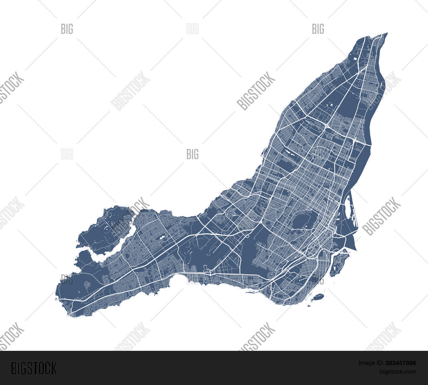 Montreal Map. Vector & Photo (Free Trial) | Bigstock