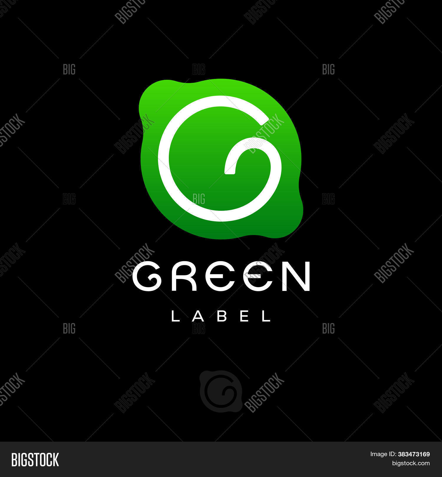 Green Label Logo. G Vector & Photo (Free Trial) | Bigstock