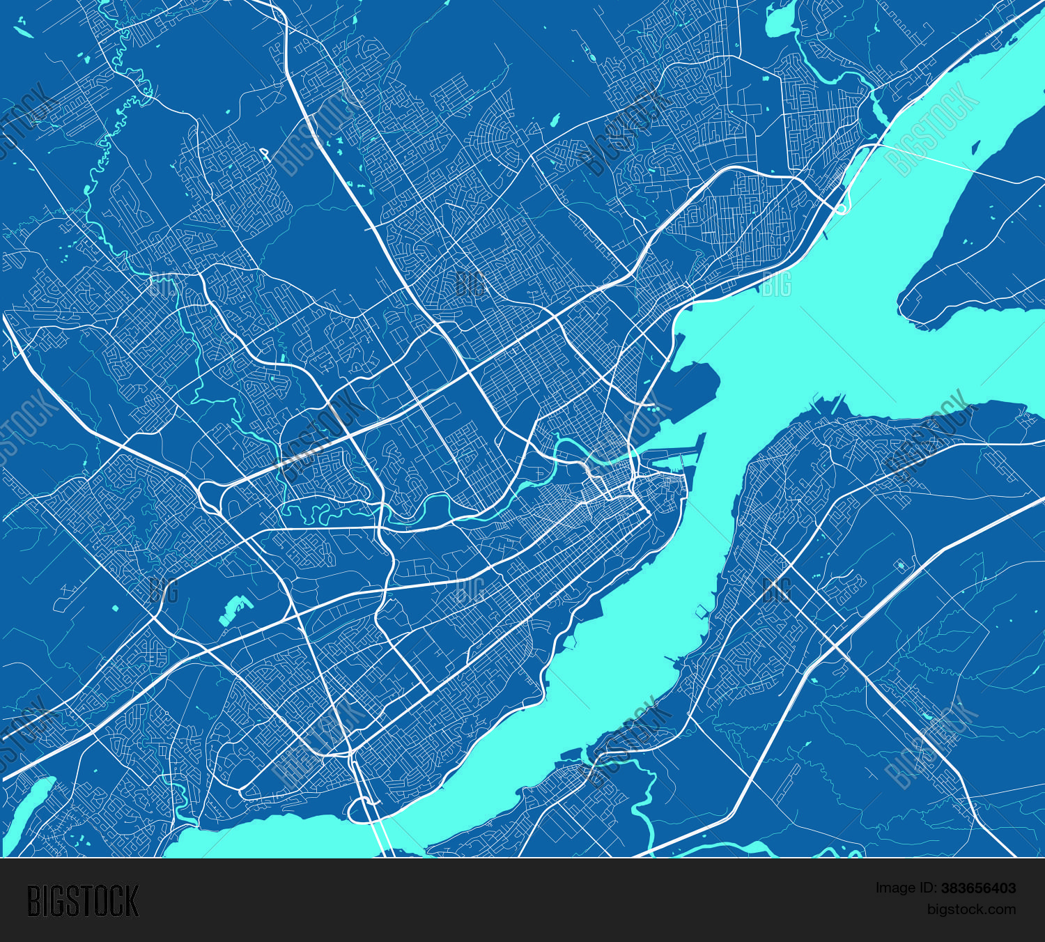 Detailed Map Quebec Vector & Photo (Free Trial) | Bigstock