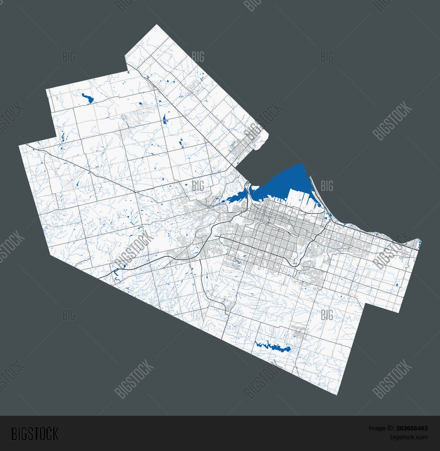 Hamilton Map. Vector & Photo (Free Trial) | Bigstock