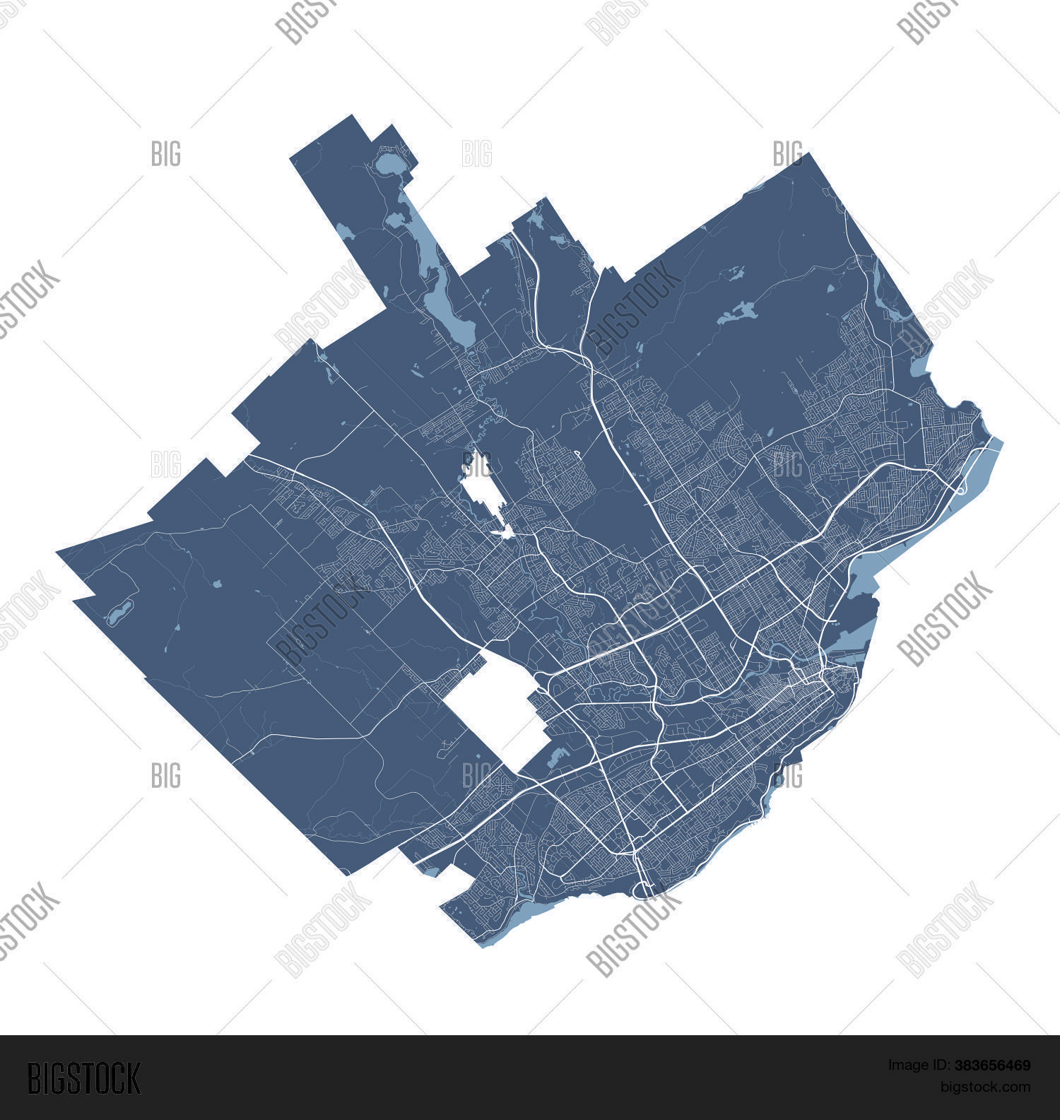 Quebec Map. Detailed Vector & Photo (Free Trial) | Bigstock