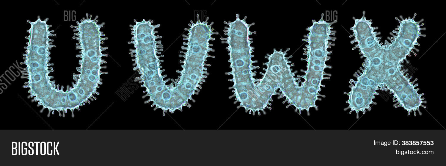 Set Letters Made Virus Image & Photo (Free Trial) | Bigstock