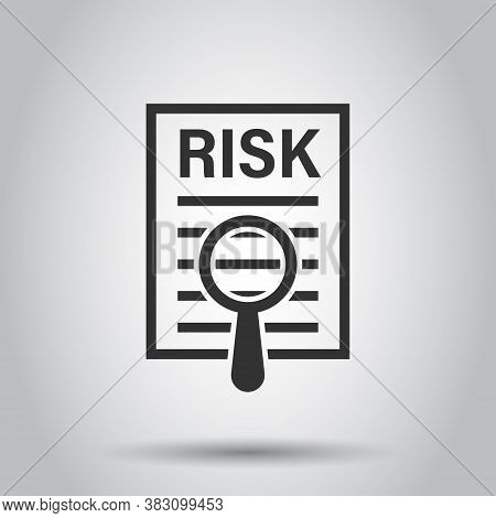 Risk Level Icon Flat Vector & Photo (Free Trial) | Bigstock
