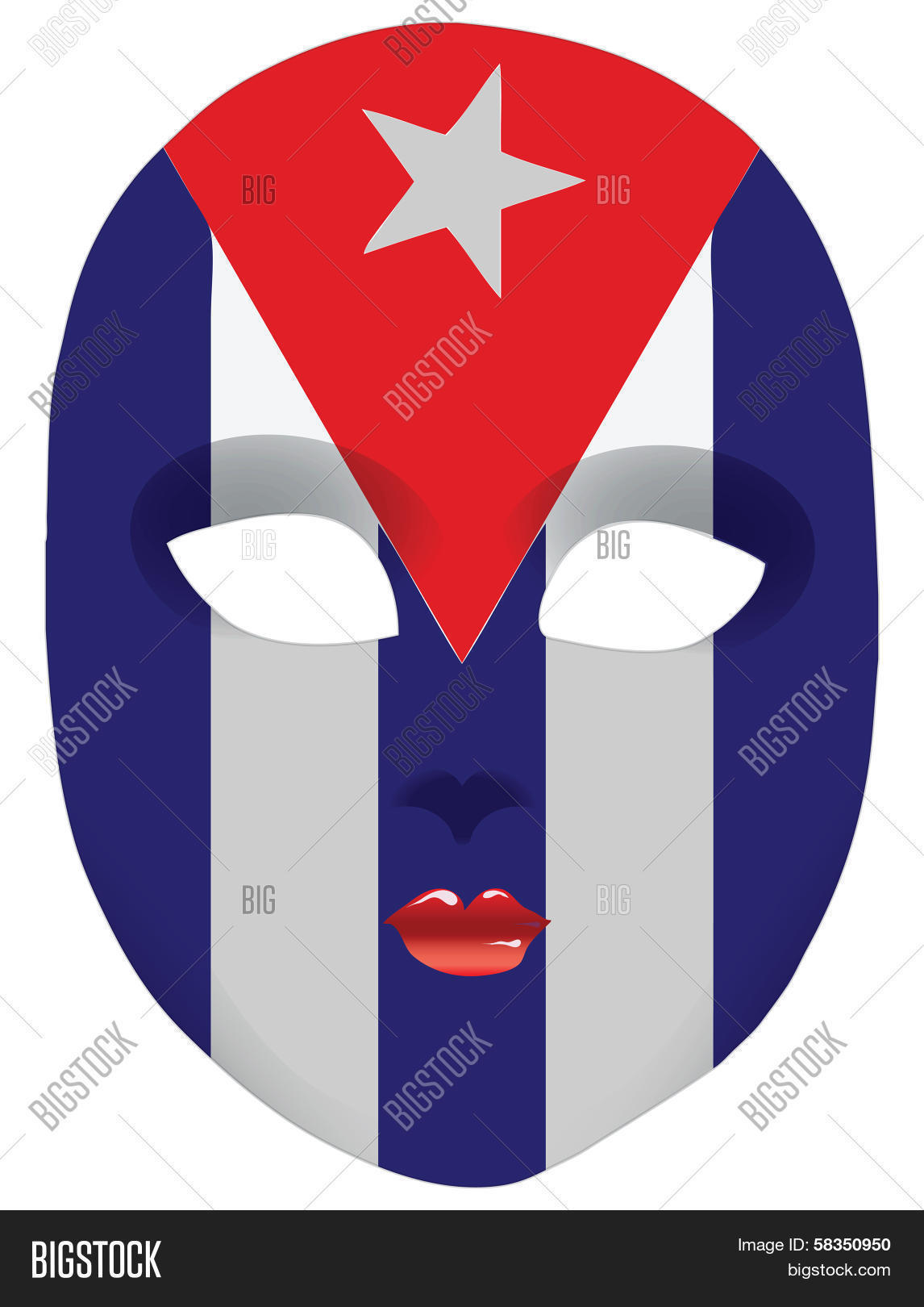 Cuba Mask Vector & Photo (Free Trial) | Bigstock