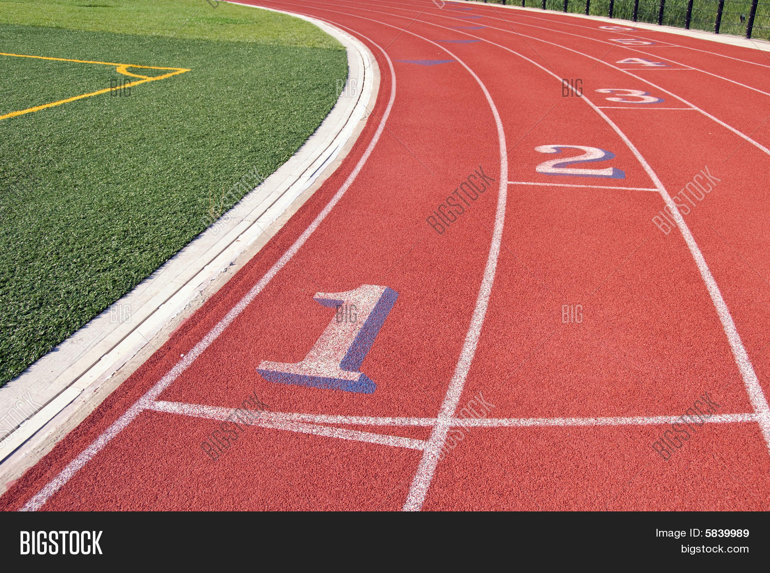 Lanes Red Race Track Image & Photo (Free Trial) | Bigstock