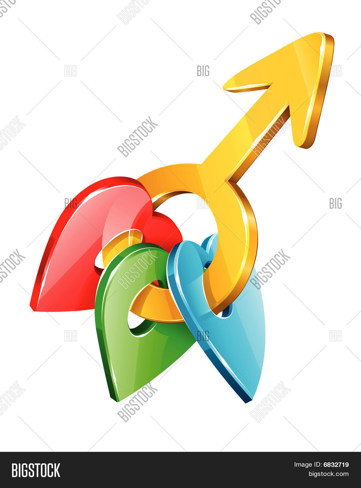 Gold Male Symbol Vector & Photo (Free Trial) | Bigstock