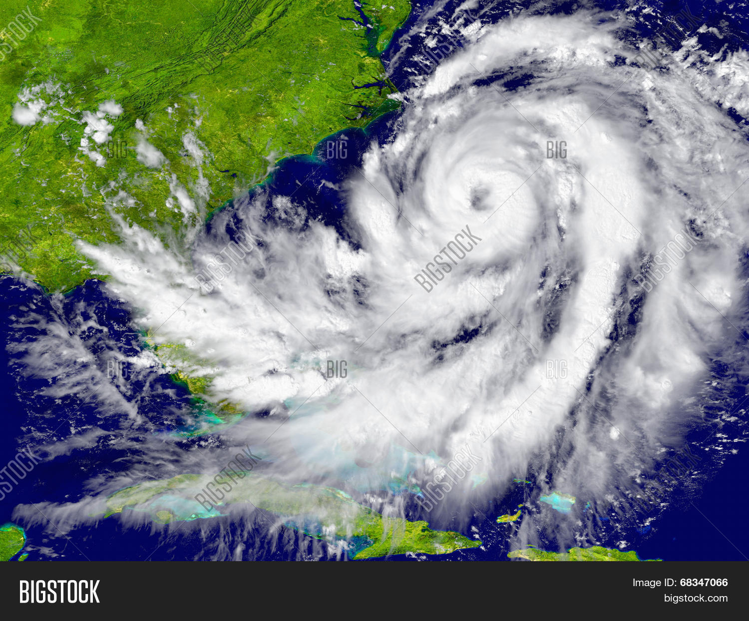 Hurricane Over Florida Image & Photo (Free Trial) | Bigstock