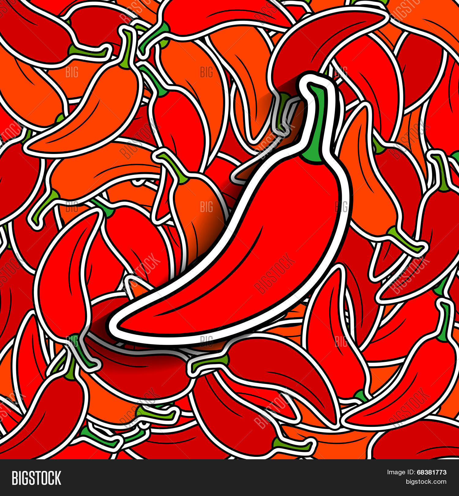 Pepper Background Vector & Photo (Free Trial) | Bigstock