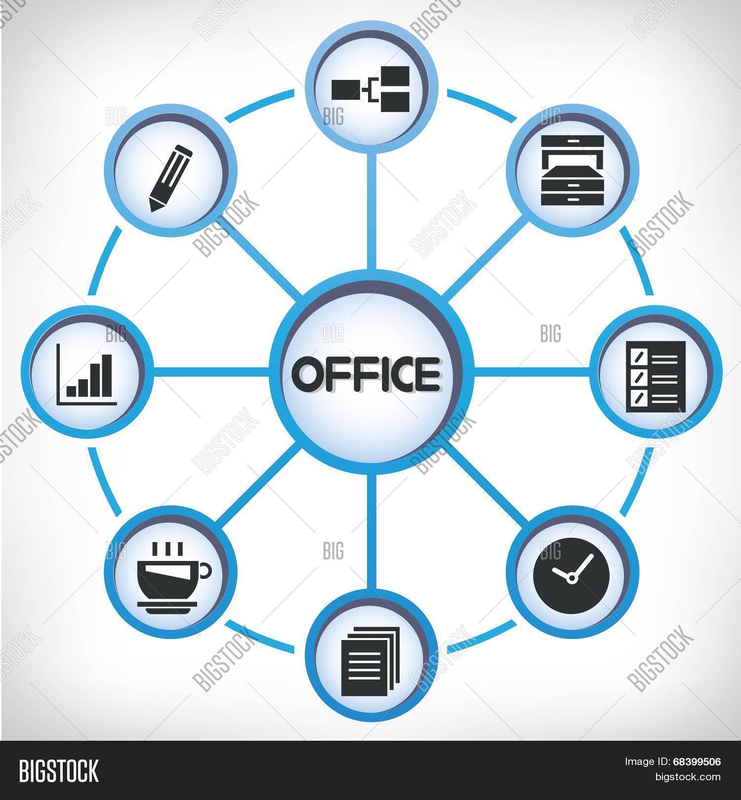 Office Network Vector & Photo (Free Trial) | Bigstock