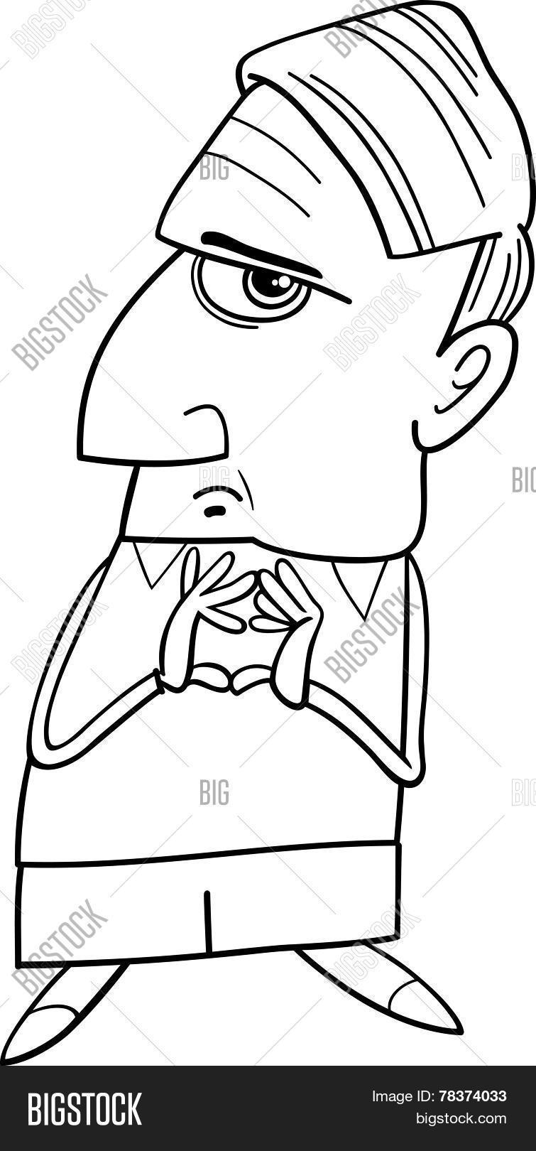 Thinking Man Cartoon Vector & Photo (Free Trial) | Bigstock
