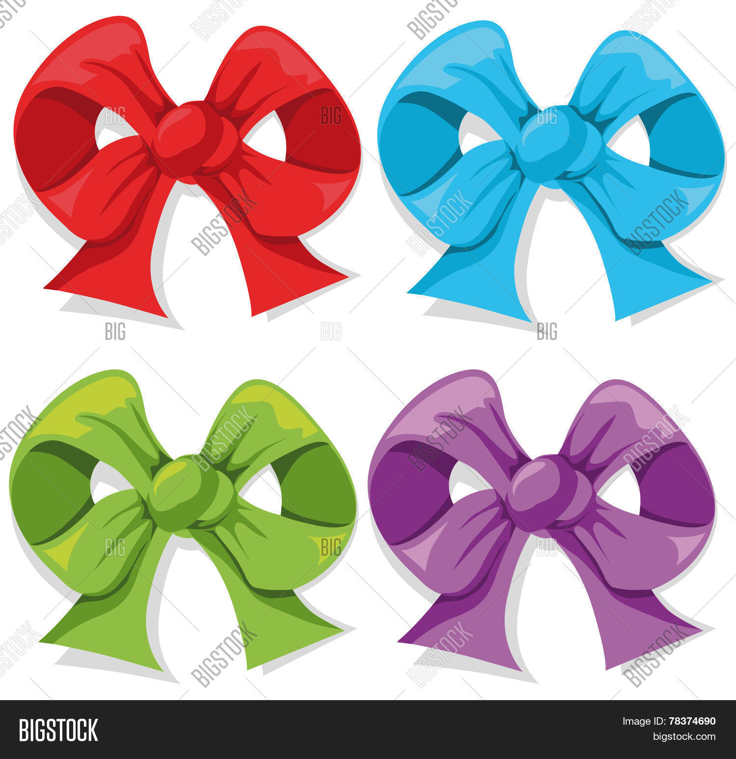 Color Bow Vector & Photo (Free Trial) | Bigstock