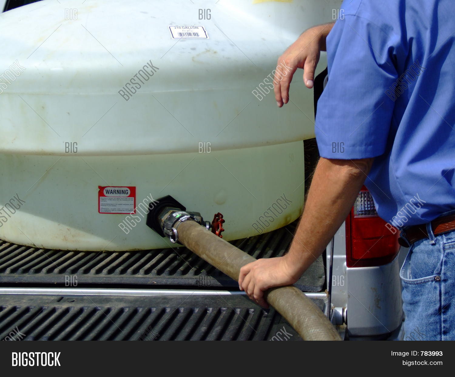 Man Filling Water Tank Image & Photo (Free Trial) | Bigstock
