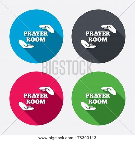 Prayer Room Sign Icon Vector & Photo (Free Trial) | Bigstock