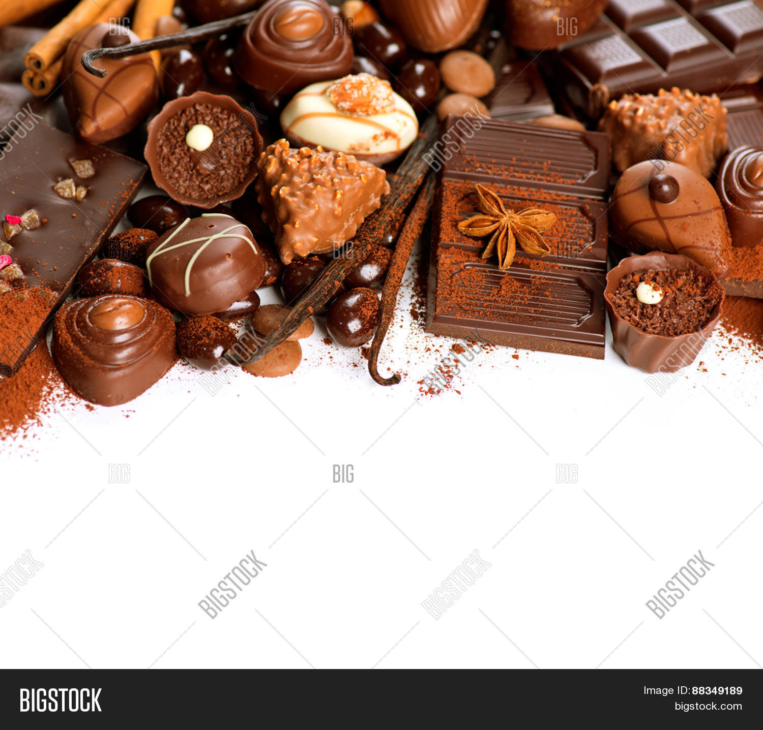 Chocolates Border Image & Photo (Free Trial) | Bigstock