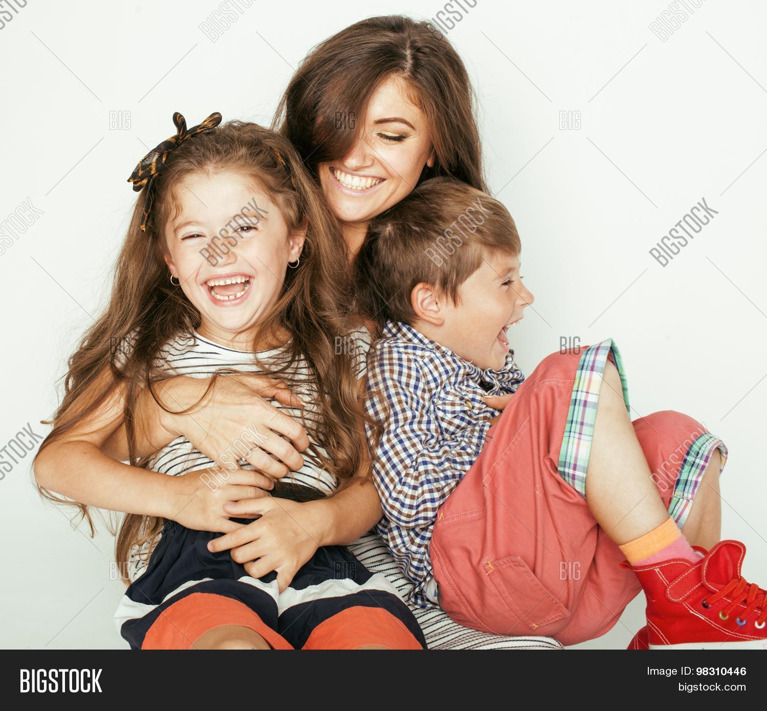 Young Mother Two Image & Photo (Free Trial) | Bigstock