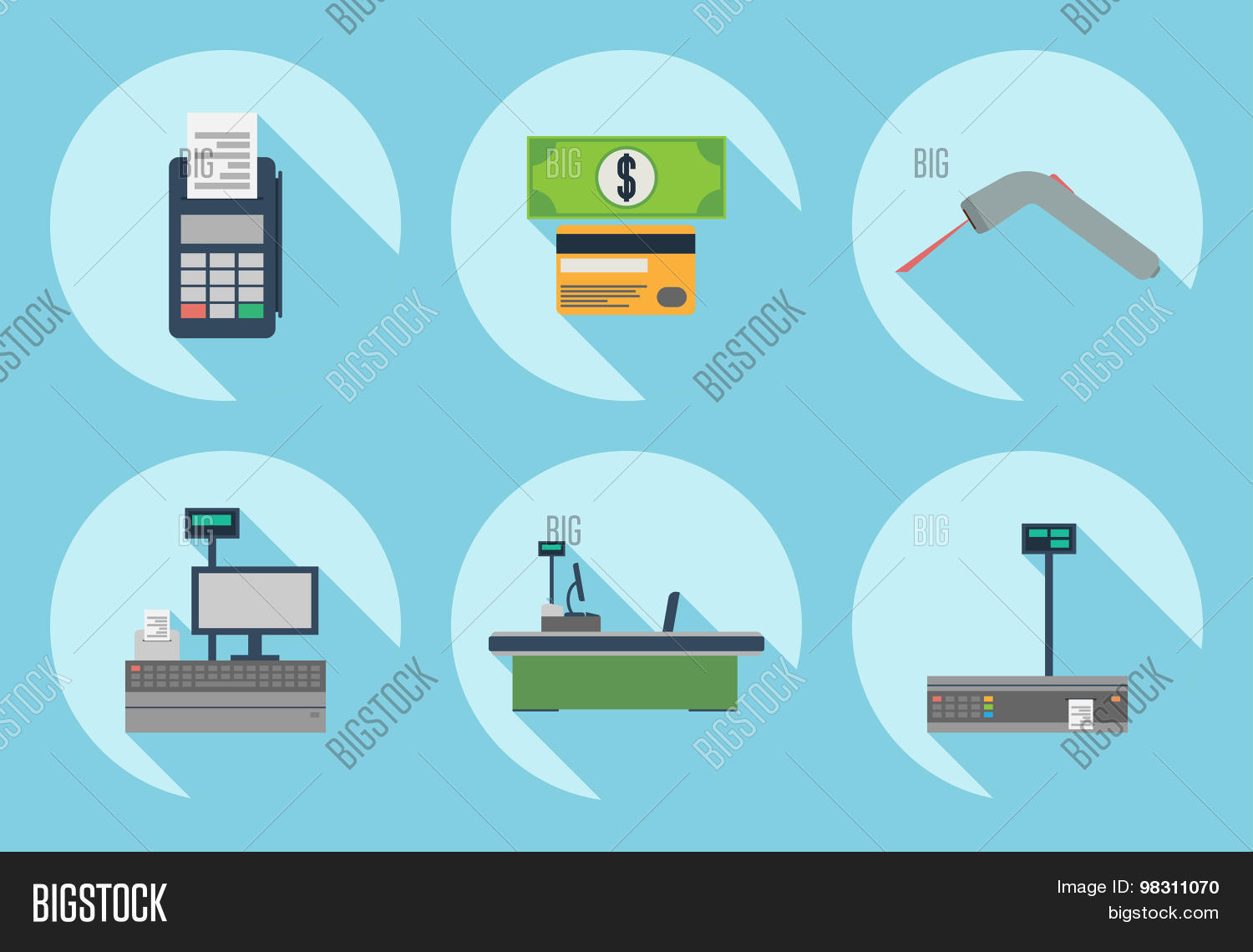 Cash Desk. Cashier Vector & Photo (Free Trial) | Bigstock