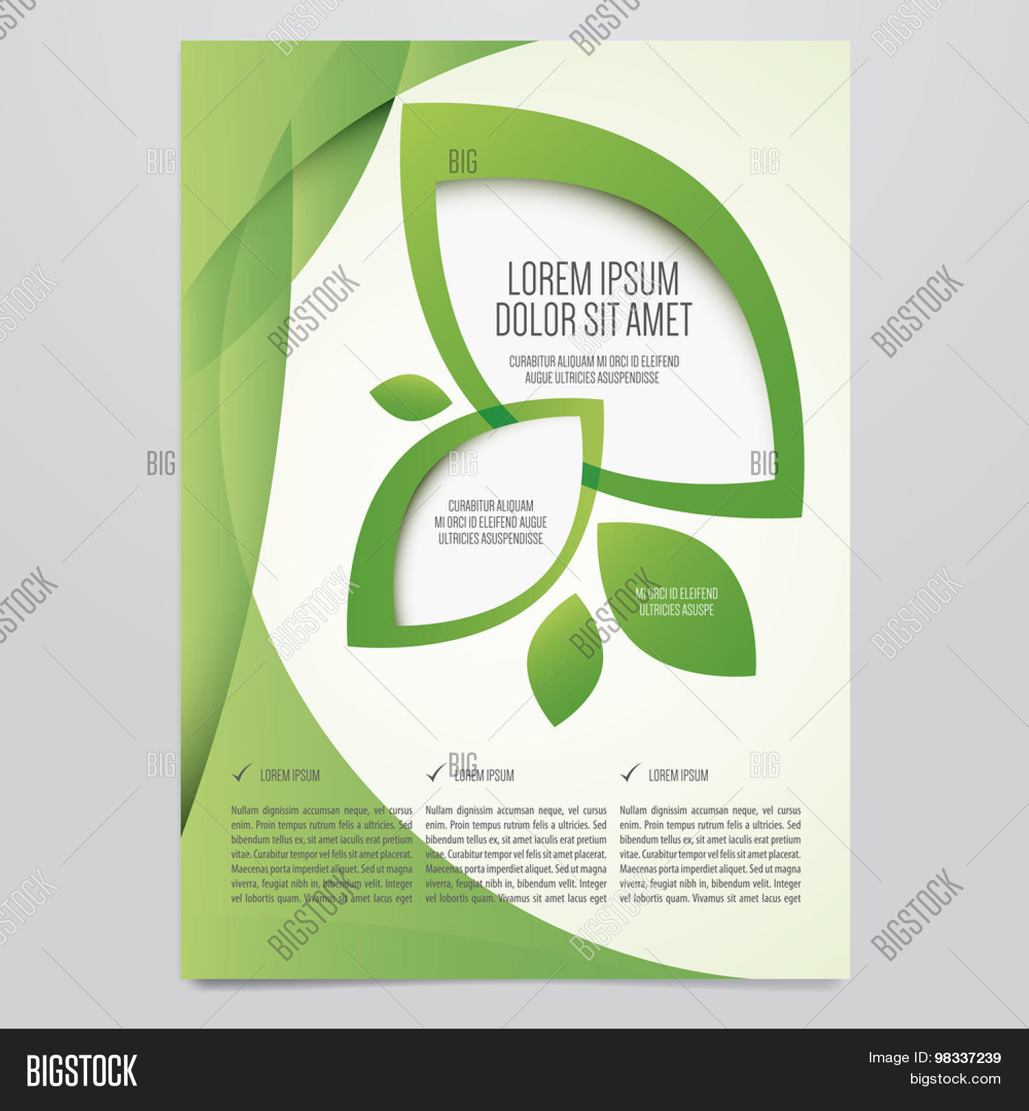 Vector Eco Flyer, Vector & Photo (Free Trial) | Bigstock