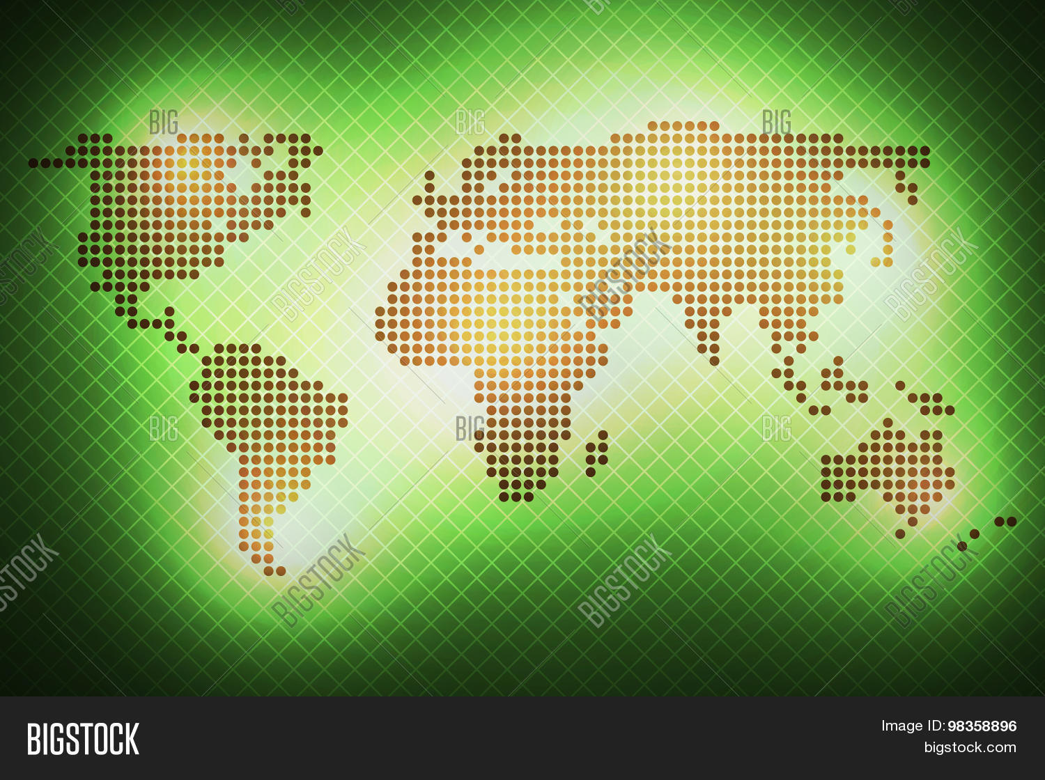World Map Round Dots Vector & Photo (Free Trial) | Bigstock