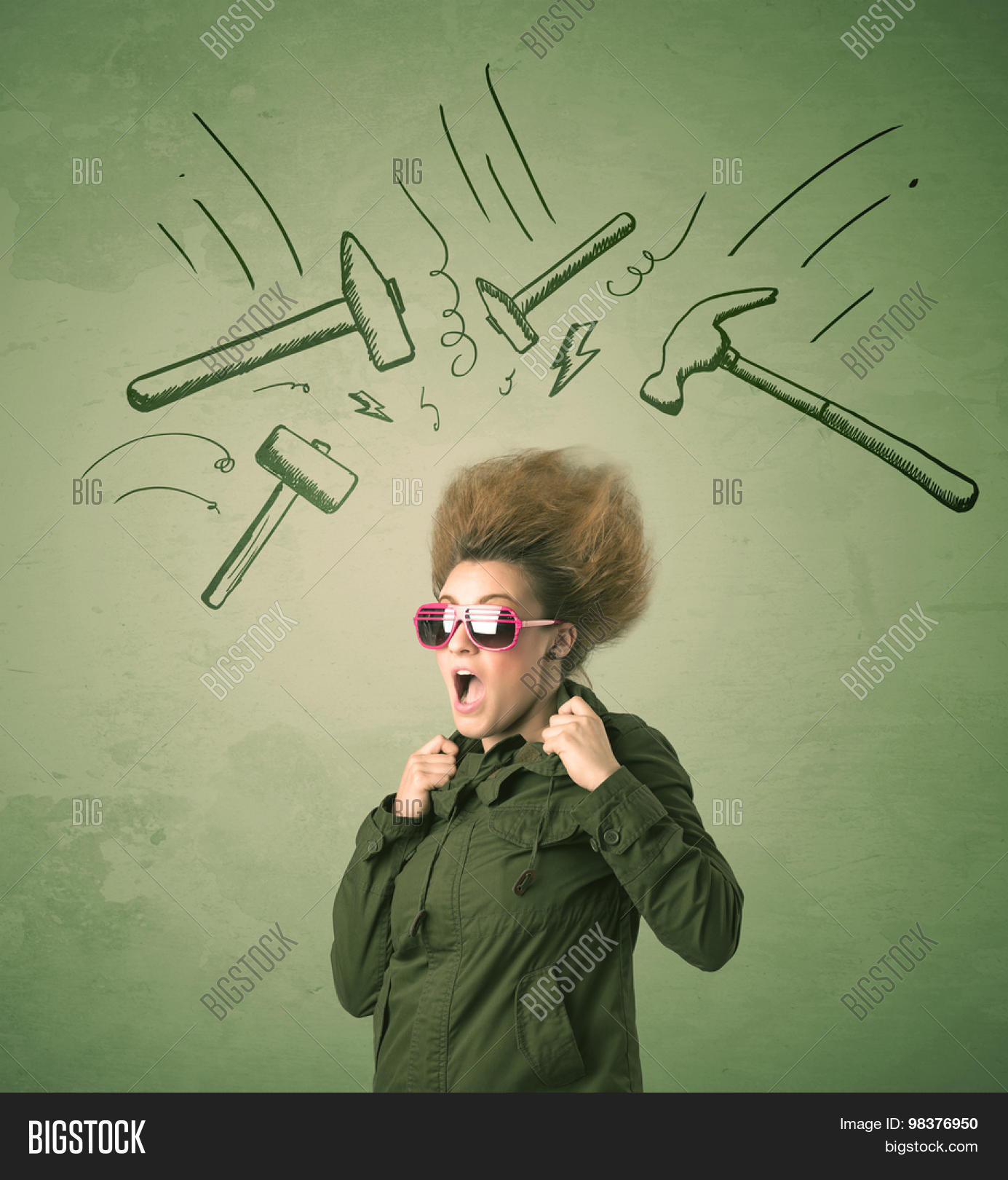 Tired Woman Hair Style Image & Photo (Free Trial) | Bigstock