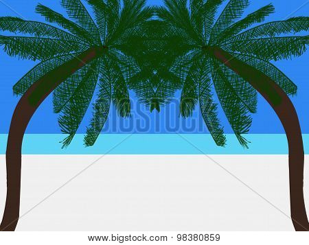 Symmetrical Palm Trees Image & Photo (Free Trial) | Bigstock
