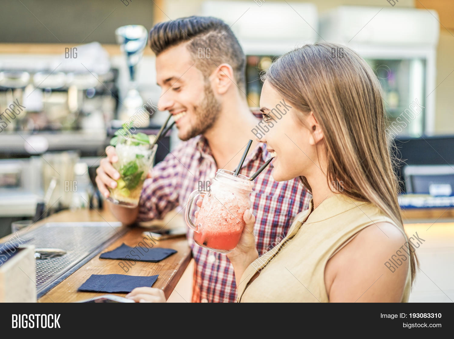 Young Cheerful Couple Image & Photo (Free Trial) | Bigstock