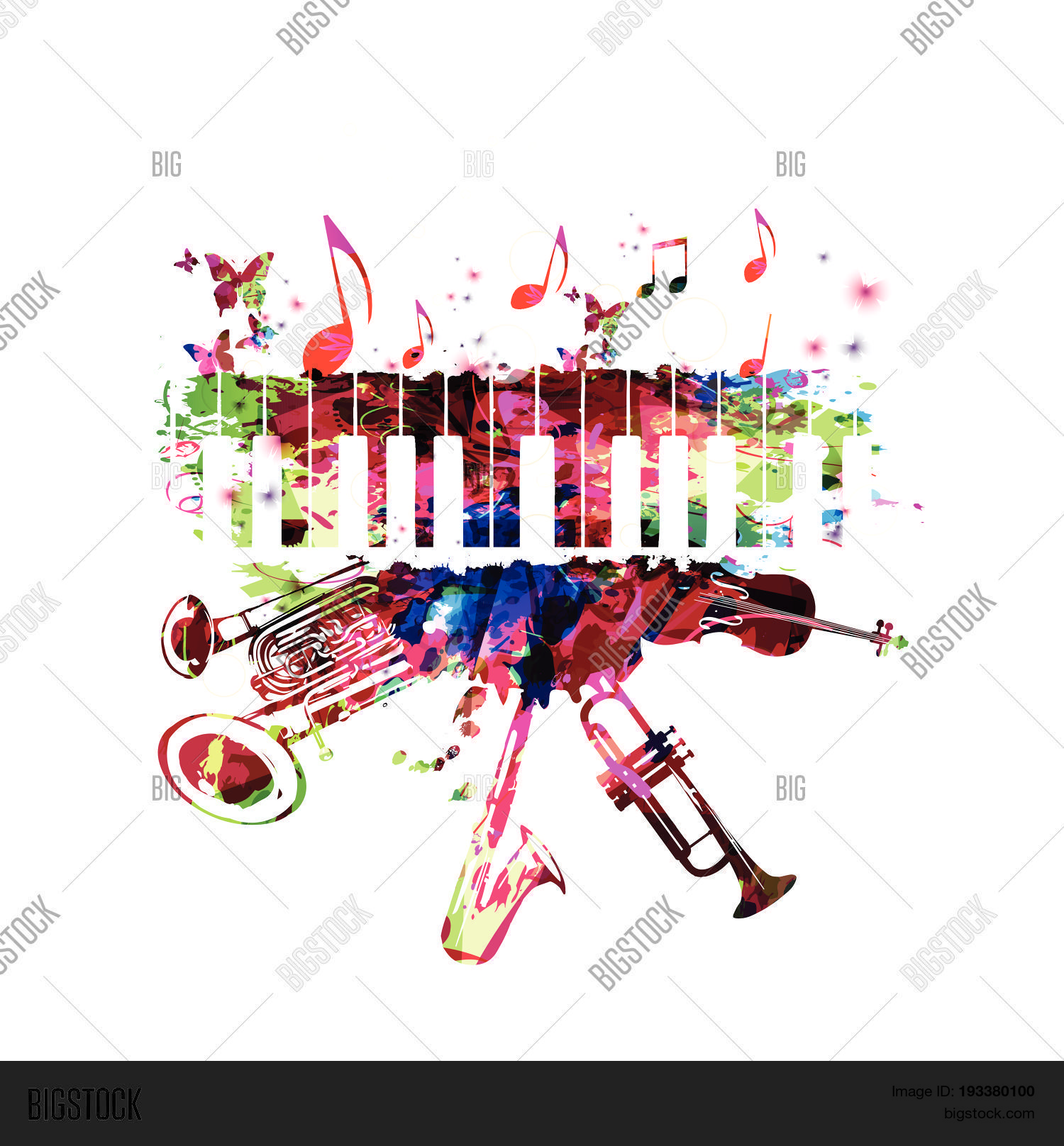 Music Poster Music Vector & Photo (Free Trial) | Bigstock