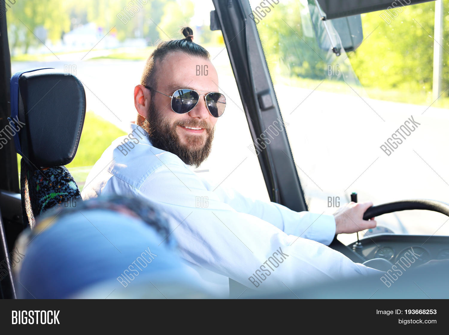 Bus Driver. Handsome Image & Photo (Free Trial) | Bigstock