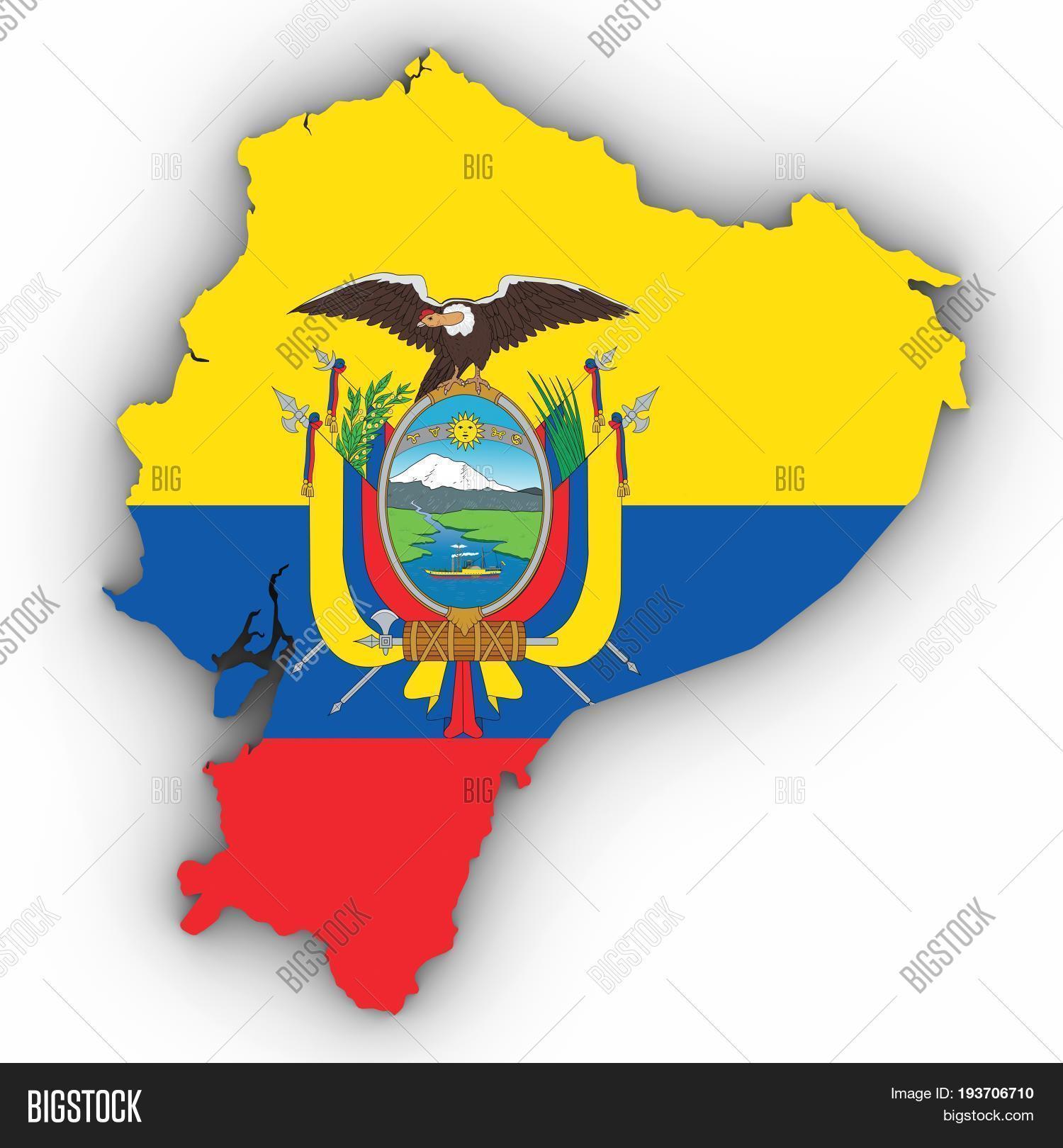 Ecuador Map Outline Image & Photo (Free Trial) | Bigstock
