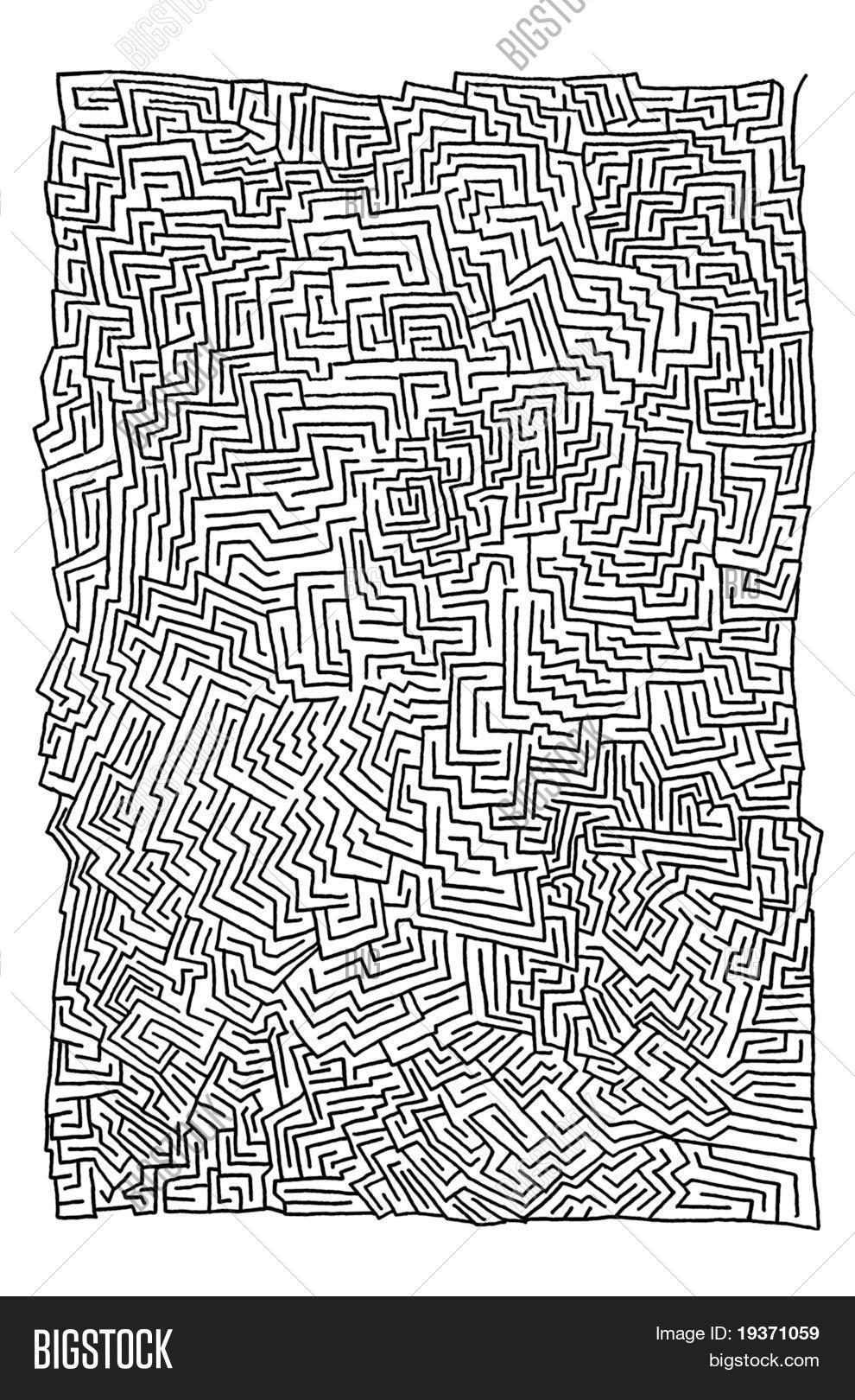 Hand Drawn Maze Image & Photo (Free Trial) | Bigstock