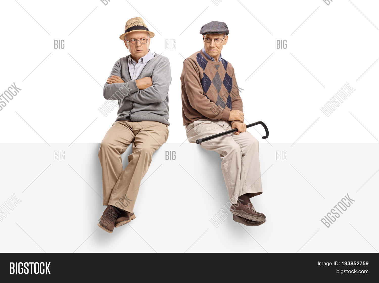 Angry Seniors Sitting Image & Photo (Free Trial) | Bigstock
