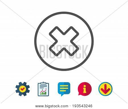 Delete Line Icon. Vector & Photo (Free Trial) | Bigstock
