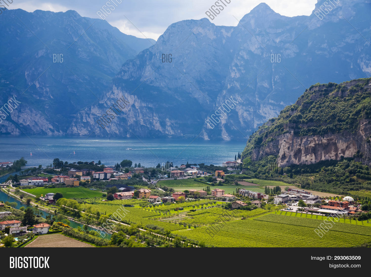 Lake Garda Sarca River Image & Photo (Free Trial) | Bigstock